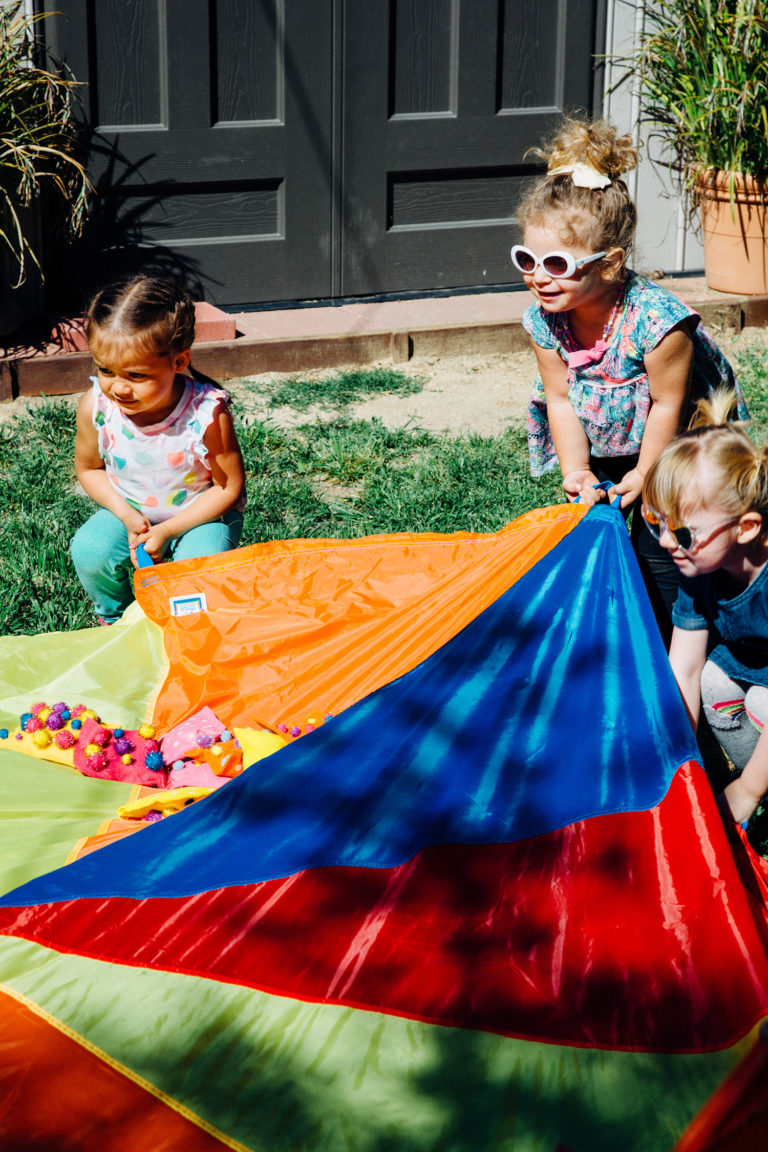 DIY No-Sew Bean Bags + Parachute Game - Playfully