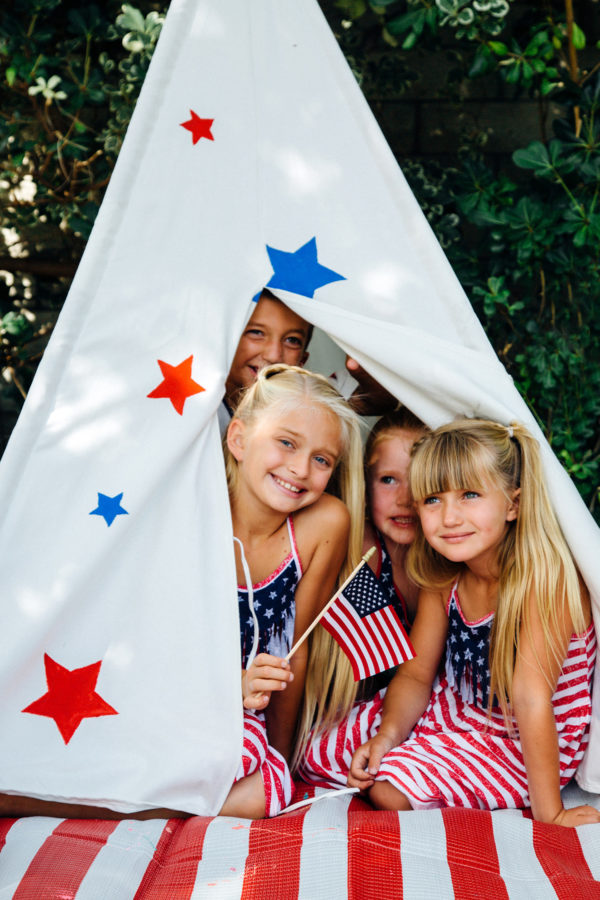 DIY Painted Teepee - Playfully