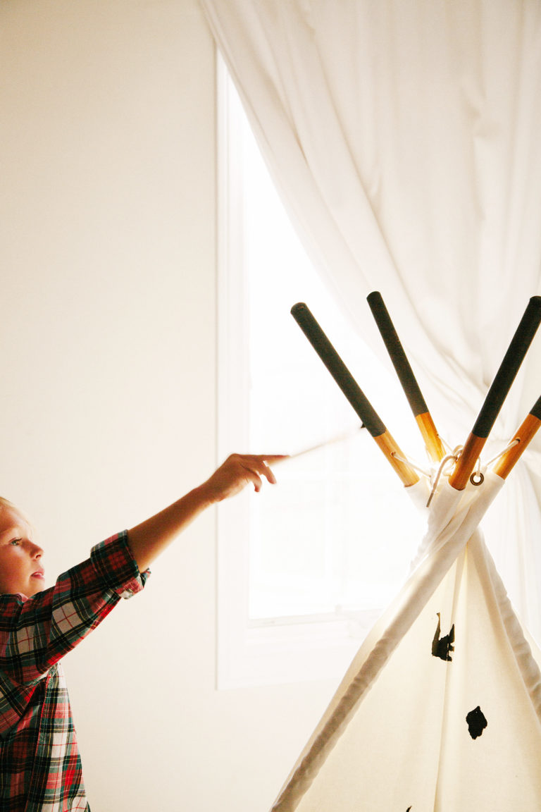 Holiday-Inspired Painted Teepee - Playfully
